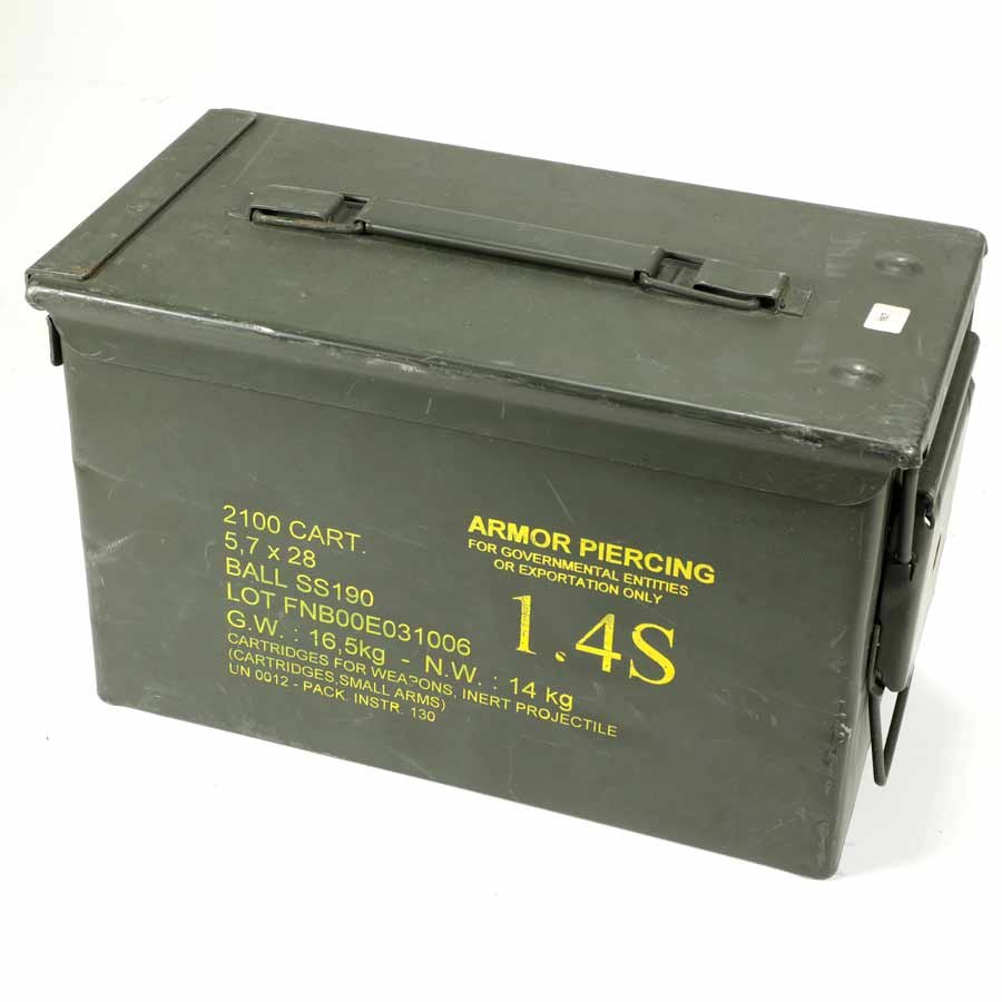 RTG Parts FN 5.7X28MM SS190 AP Ammo, 31gr Black Tip, Armor Piercing ...