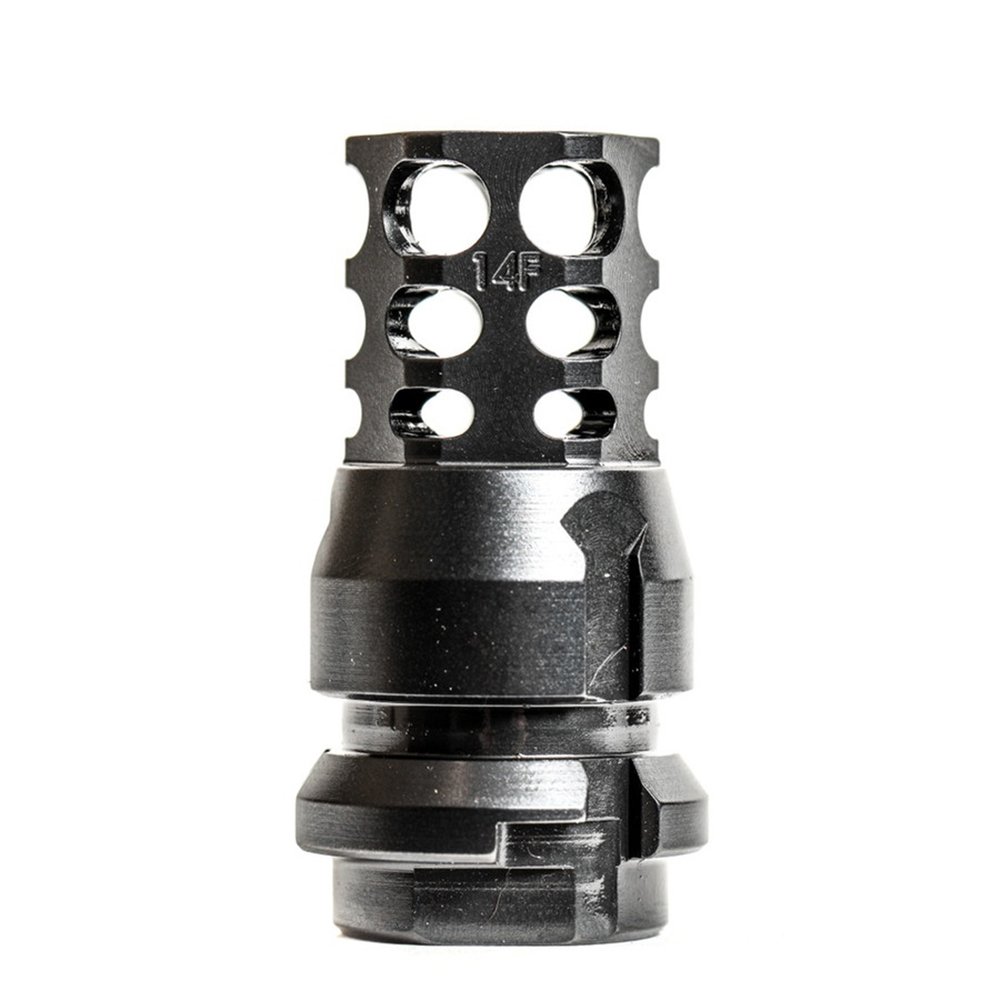 RTG Parts JMAC Customs 360 Muzzle Brake 14x1mm, 14-1LH Facemount, 14-1, Face mount, Keymount ...
